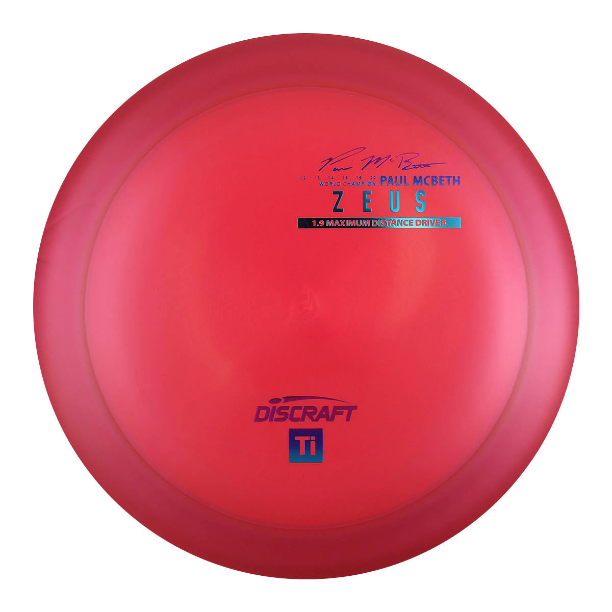 Paul McBeth Titanium Ti Zeus – Team Discraft