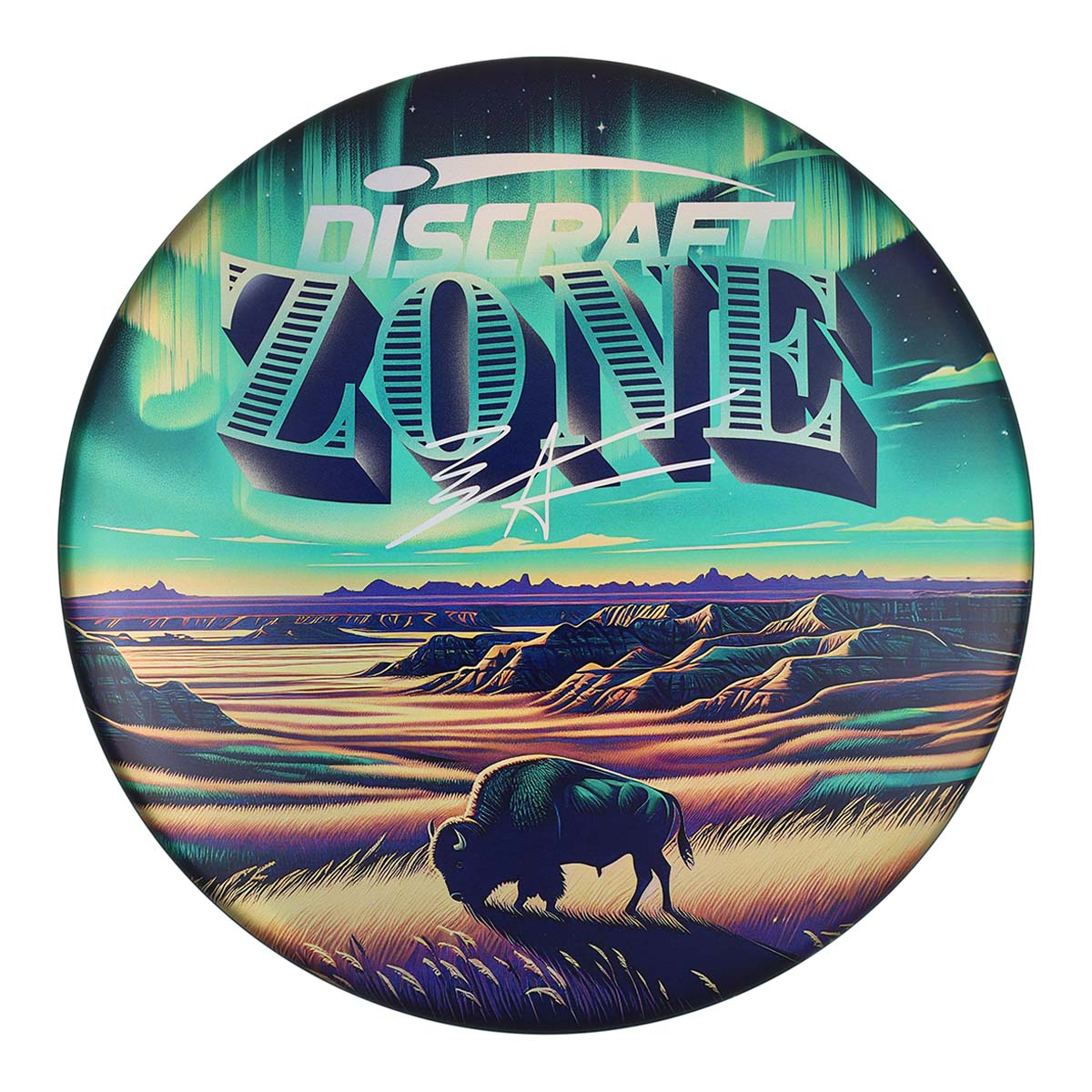 Ezra Aderhold Badlands SuperColor Full Foil Zone – Team Discraft